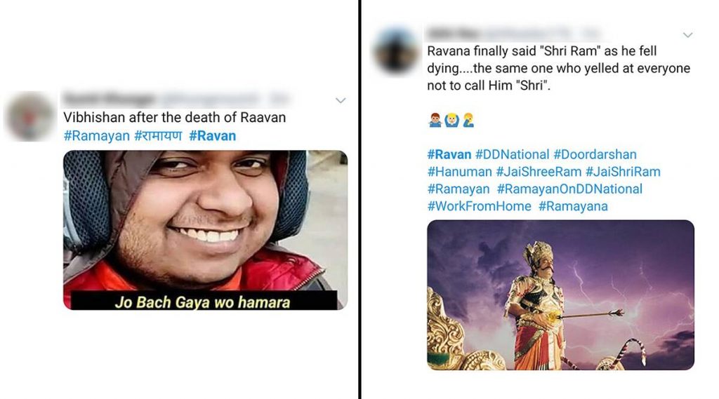 Ravan Vadh Memes: 'रावण वधा'ने रामानंद सागर यांच्या रामायण मालिकेने ...