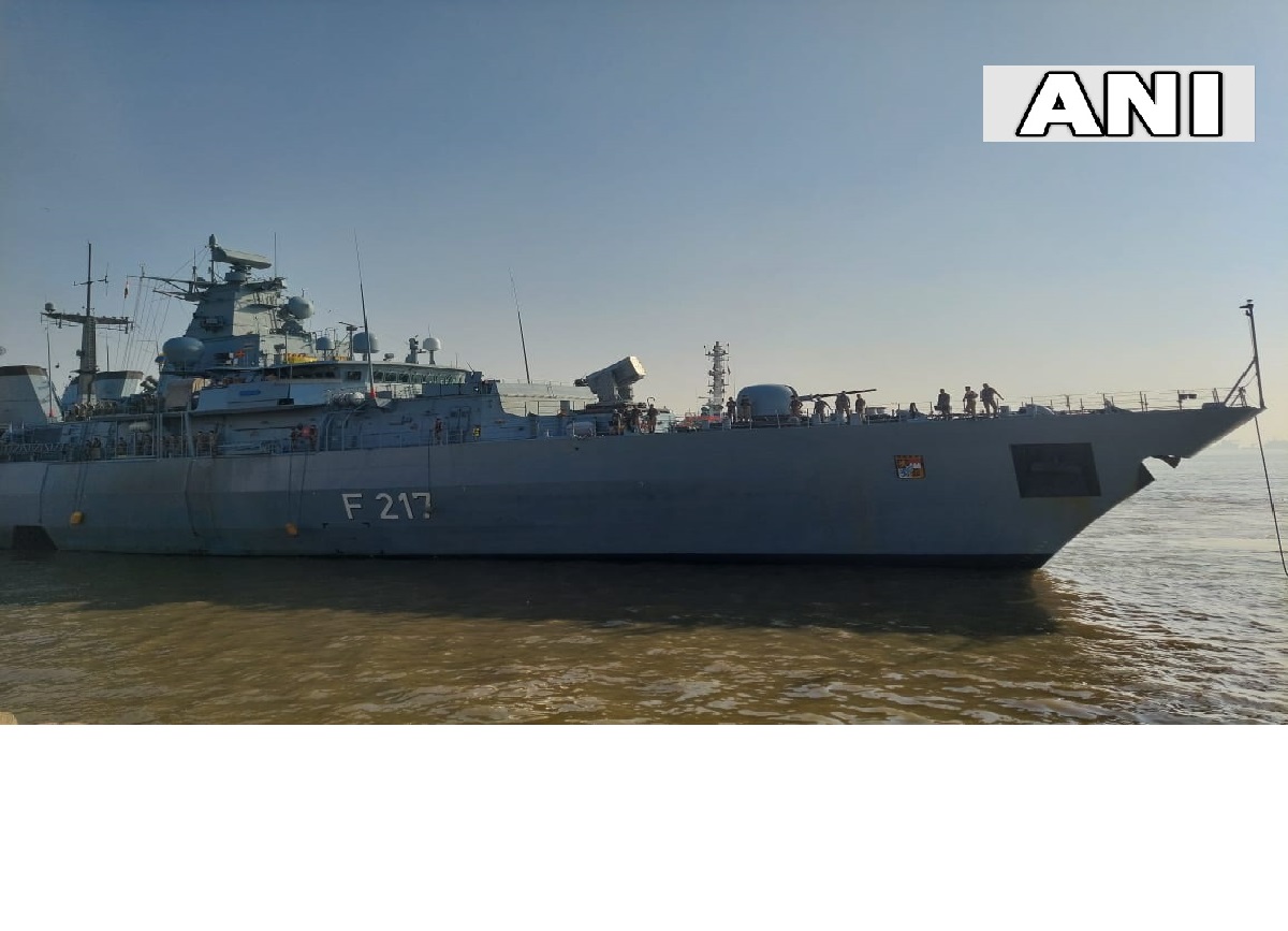 German Navy: जर्मन नौदलाचे फ्रिगेट बायर्न, F217 आज मुंबईत दाखल झाले ...