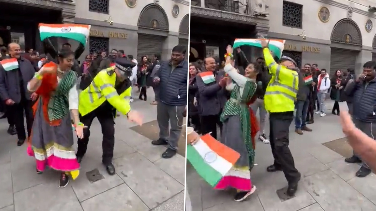 British Police Dance On Sauda Khara Khara: लंडन मध्ये खलिस्तानांविरोधात ...